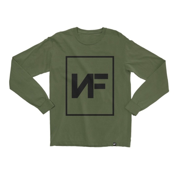 Shirts | Green Nf Logo Long Sleeve Shirt | Poshmark